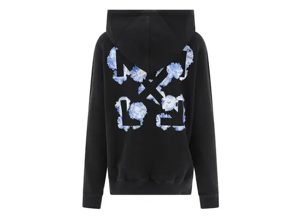 Off-White Embroidered Floral Arrow Hoodie