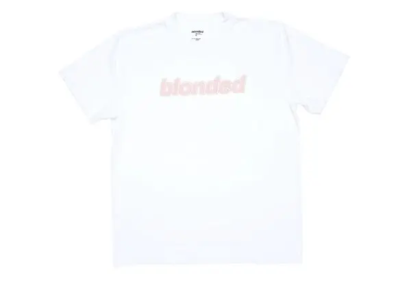 FRANK OCEAN Blonded Logo T-shirt - White/pink
