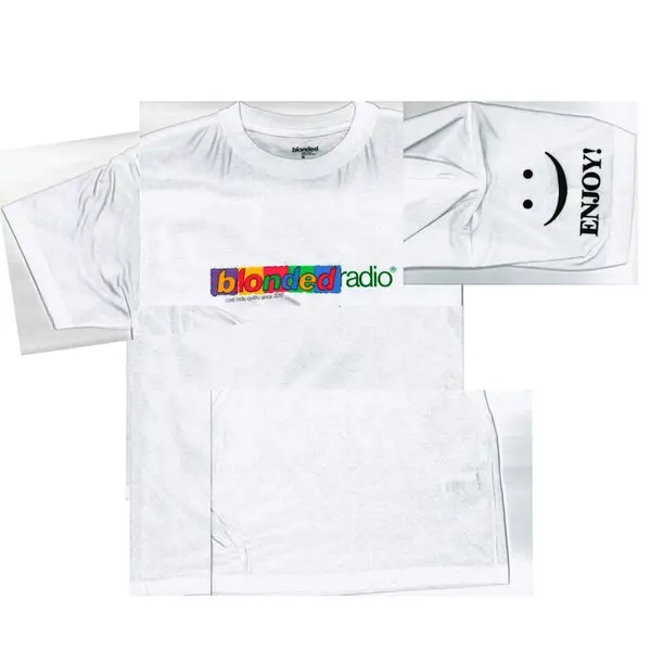 FRANK OCEAN Blonded Radio New Classic Logo T-shirt - White/lsd