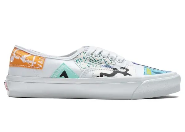 VANS Vault Og Authentic Lx Geoff Mcfetridge Gamelan Of Tags Sneakers - Multicolor