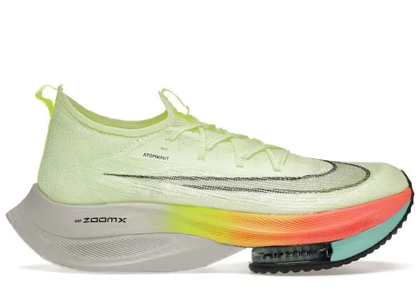 Nike Zoom Alphafly Next% Running Sneakers - Barely Volt/hyper Orange