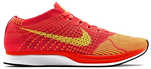 Nike Flyknit Racer - Bright Crimson/black/volt