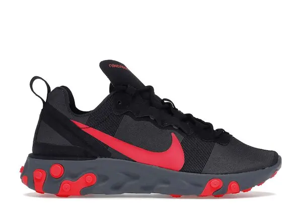 Nike React Element 55 - Black/solar Red/cool Grey