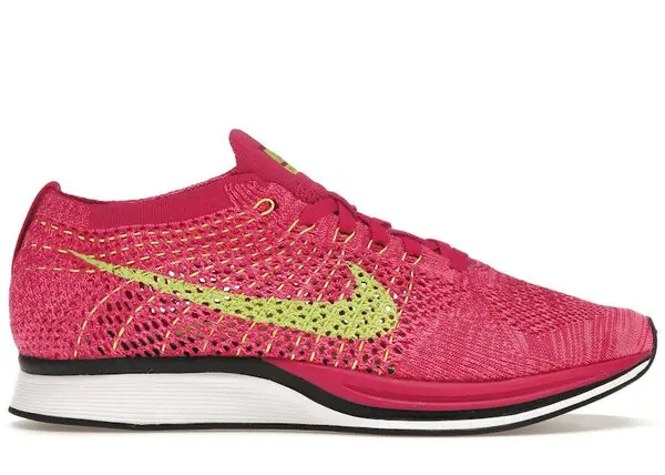Nike Flyknit Racer - Fireberry/pink Flash/volt