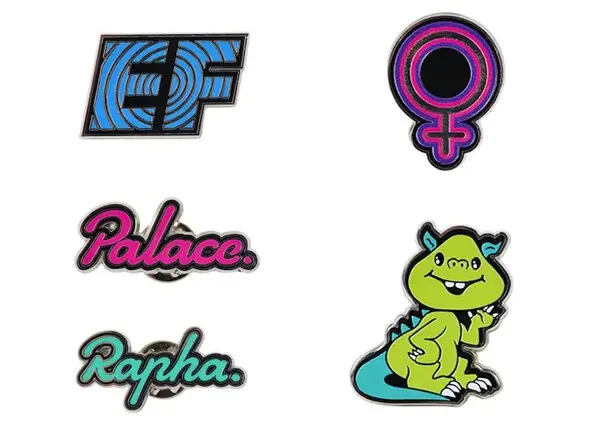 PALACE X Rapha Ef Education First Pin Badge Set - Multicolor