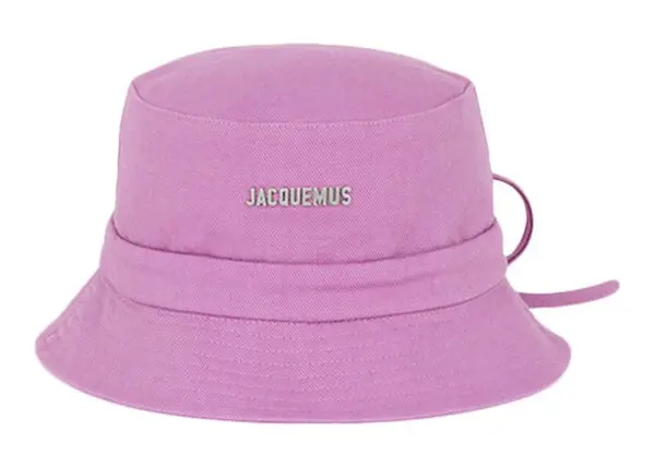Jacquemus Le Bob Gadjo Bow Knotted Bucket Hat - Lilac