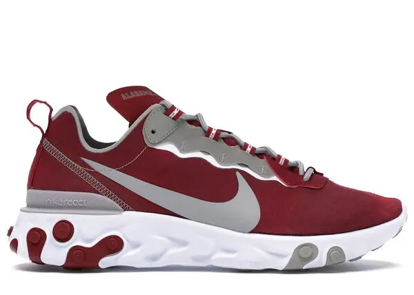 Nike React Element 55 Sneakers - Team Crimson/white/pewter Grey