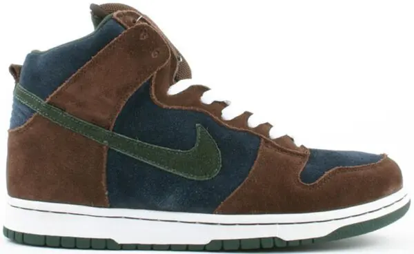 Nike Sb Dunk High Sneakers - Obsidian/outdoor Green/paul Brown