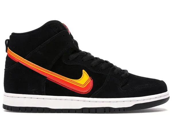 Nike Dunk High Truck It Sneakers - Black/yellow/orange