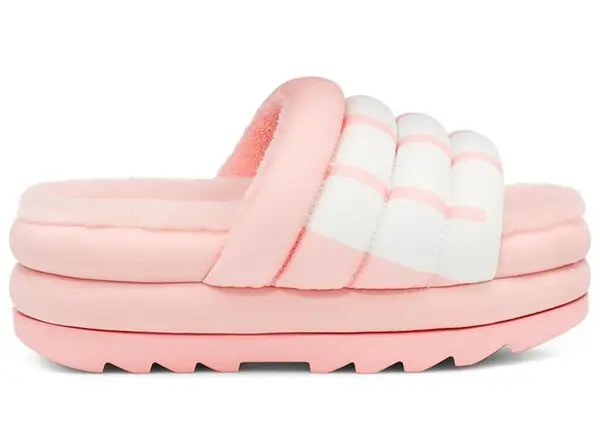 UGG Maxi Slide Logo - Pink Scallop