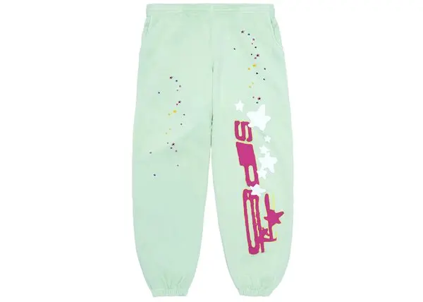 SP5DER Sp5 Printed Sweatpants - Mint