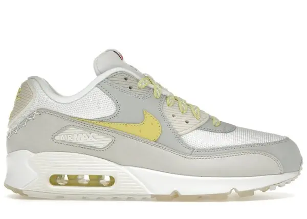 Nike Air Max 90 Premium Mixtape Side Ain Sneakers - White/lemon Frost