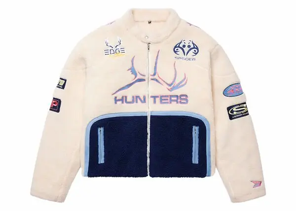 SP5DER Sherpa Moto Jacket - Multicolor
