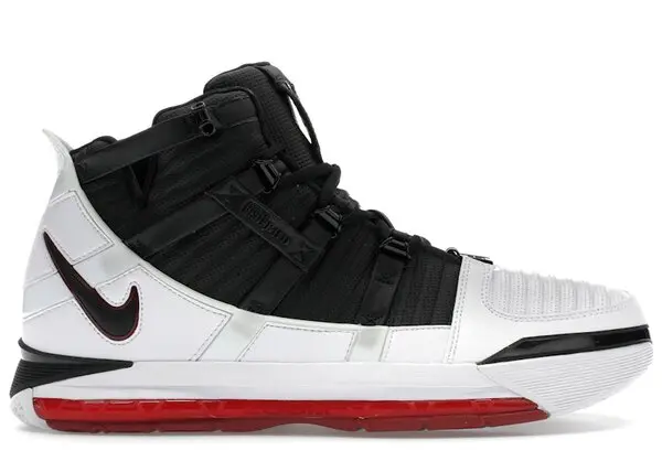 Nike Lebron 3 Home - White/black/varsity Crimson