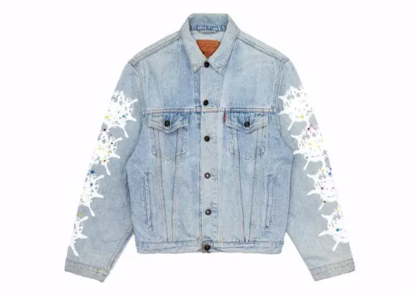 SP5DER Vintage Web Trucker Jacket - Denim