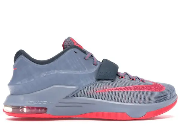 Nike Kd 7 Sneakers - Grey/hyper Punch/light Magnet Grey