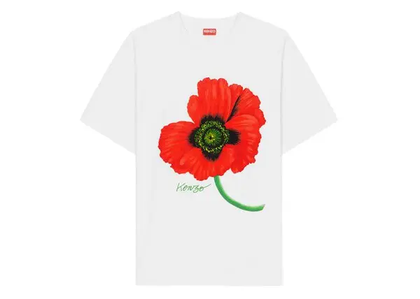 Kenzo Poppy Nigo Front Print T-shirt - White