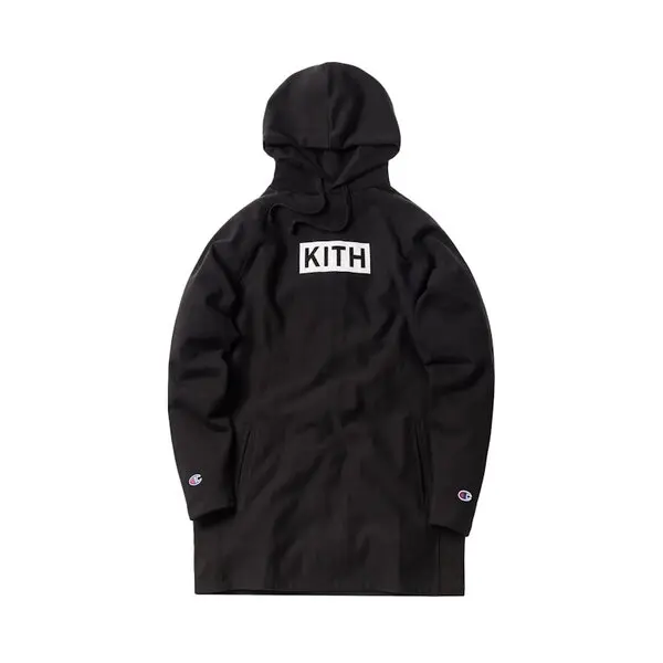 Kith Champion Extended Hoodie - Black
