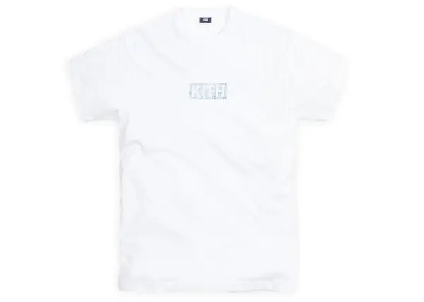 Kith Blue Tile Classic Logo Tee Shirt - White
