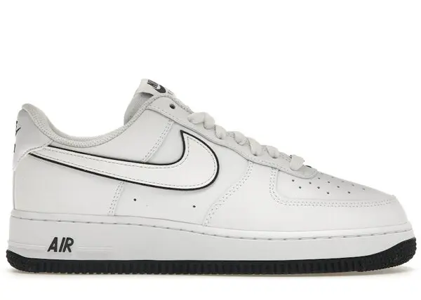 Nike Air Force 1 '07 Low Outline Swoosh - White/black