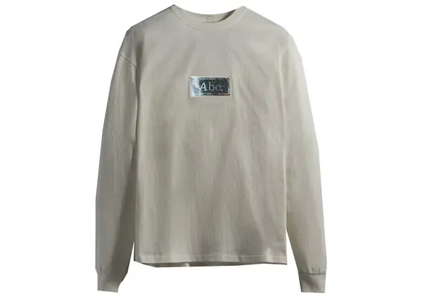 Kith Advisory Board Crystals Holographic Classic Logo Long Sleeve Tee Shirt - Selenite White