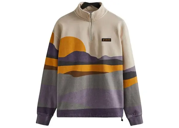 Kith Columbia Quarter Zip - Cyber Purple