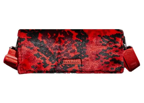 Adidas Ivy Park Printed Faux Fur Envelope Clutch