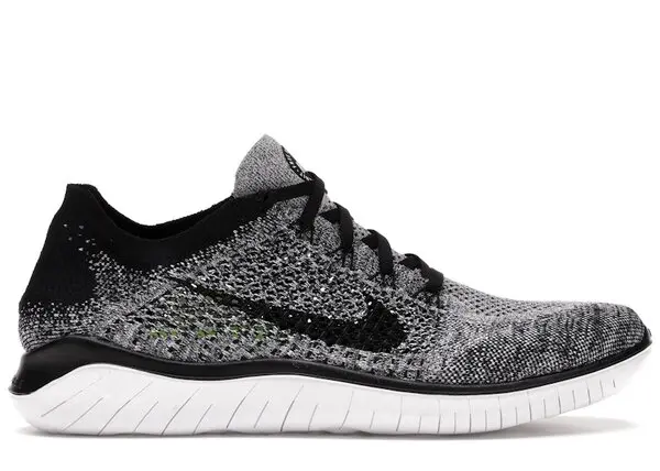 Nike Free Rn Flyknit 2018 Ombre Sneakers - White/black