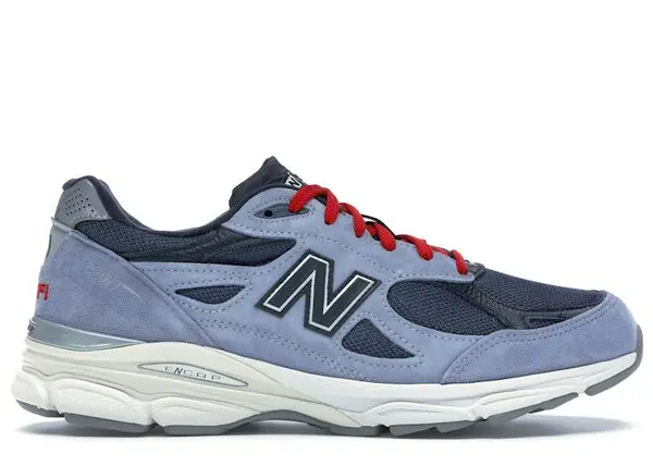 NEW BALANCE 990 No Vacancy Inn Sneakers - Light Blue/navy/red