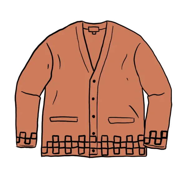 Supreme Brushed Checkerboard Cardigan - Camel