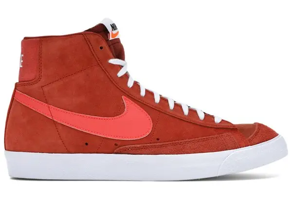 Nike Blazer Mid '77 High-top Sneakers - Mantra Orange/bright Crimson/white