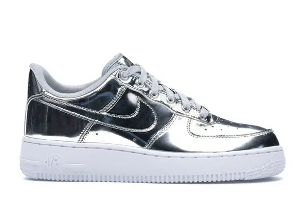 Nike Air Force 1 Low Metallic Chrome Sneakers