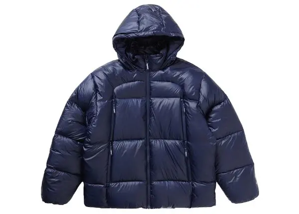 Supreme Featherweight Down Puffer Jacket - Navy Blue