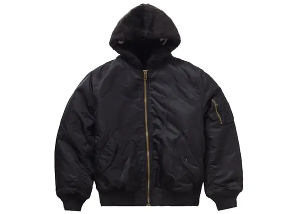 Supreme Faux Fur Reversible Ma1 - Black
