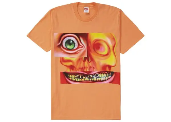 Supreme Face Tee Shirt - Peach