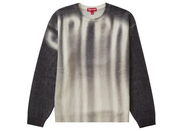 Supreme Blurred Logo Sweater - Black