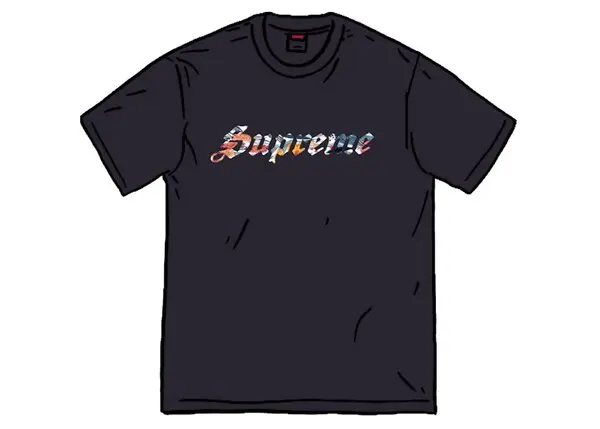 Supreme Floral Appliqu Short Sleeve Top - Black