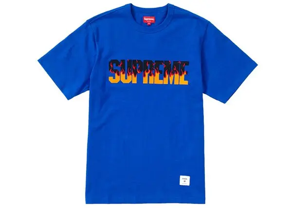 Supreme Flames Short Sleeve Top - Royal