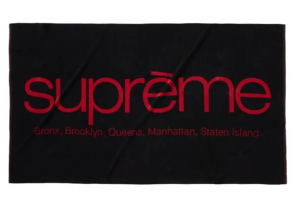 Supreme Five Boroughs Towel - Black