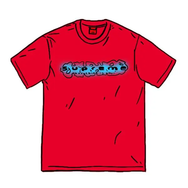 Supreme Everything Is Shit Tee Shirt - Red