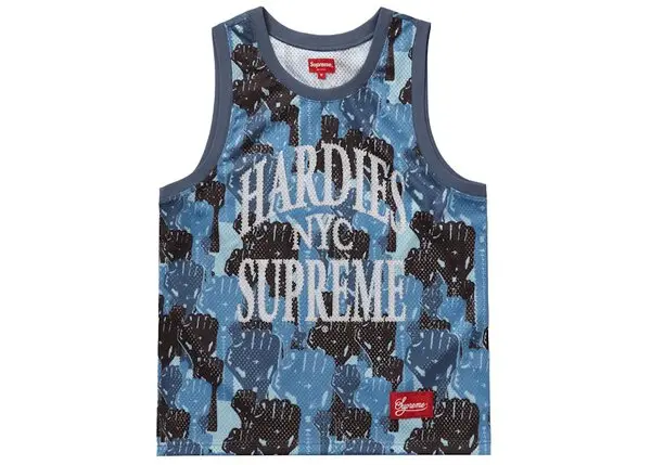 Supreme Camo Basketball Jersey - Blue