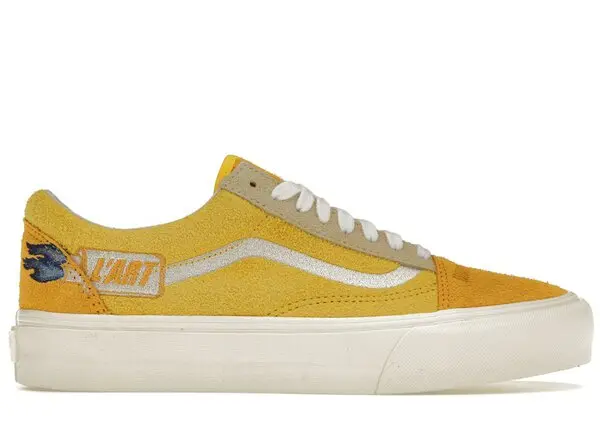 VANS Vault Old Skool Kar L'art Exhaustin Sneakers - Yellow/white