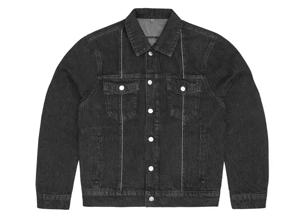 CORTEIZ Cstar Stitchdown Denim Jacket - Black