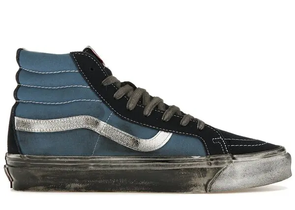 VANS Vault Ua Og Sk8-hi Lx Stressed Sneakers - Navy Blue/stv Navy Blue