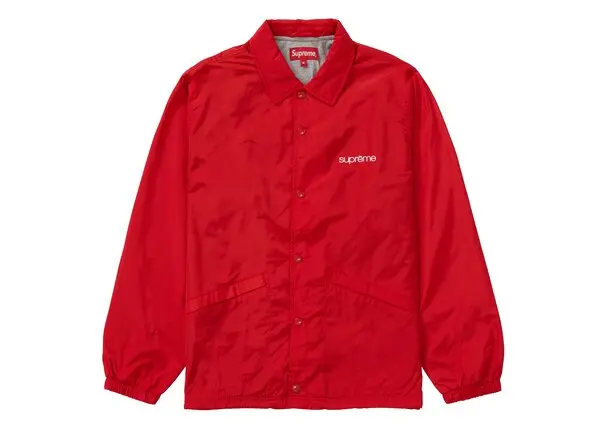 Supreme Five Boroughs Coaches Jacket - Red | Editorialist