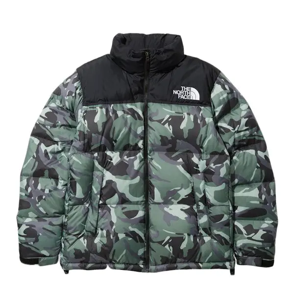 The North Face 1996 Retro Novelty Nuptse Packable Jacket - Laurel Wreath Green Explorer Camo