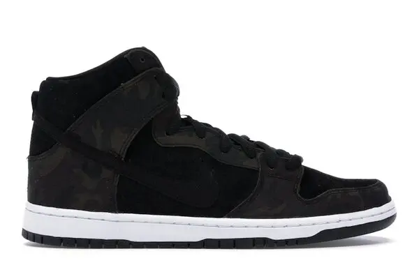Nike Dunk High Camo Sneakers - Iguana/black