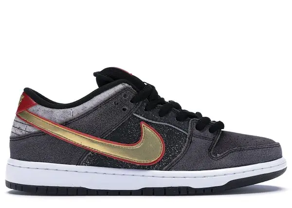 Nike Dunk Low Beijing Sneakers - Black/metallic Gold/unvrsty Rd