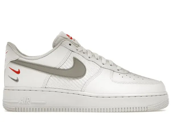Nike Air Force 1 '07 Se Double Swoosh Sneakers - White/picante Red/wolf Grey