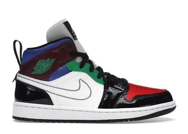 JORDAN 1 Mid Se Sneakers - Black/white/university Red